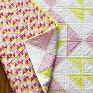 Pink Lemonade Quilt Pattern Beginners Quilt Pattern Modern | Etsy