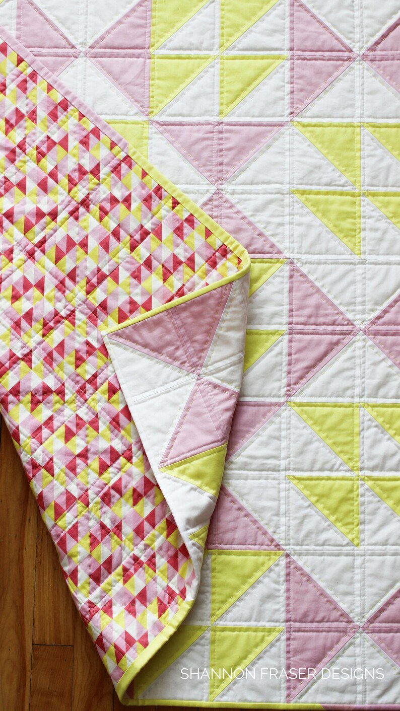 Pink Lemonade Quilt Pattern Beginners Quilt Pattern Modern - Etsy Canada
