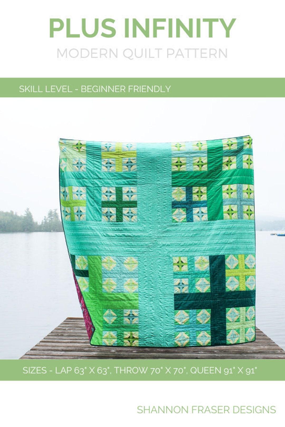 Plus Infinity Quilt Pattern | Beginners Quilt Pattern | Modern Quilting ...