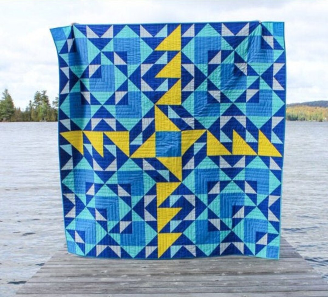 Double Windmill Quilt Pattern Modern Beginner Friendly Quilt Pattern - Etsy