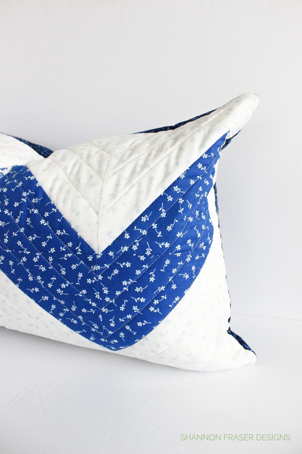 Double Chevron Pillow Pattern | DIY Home Décor | Modern Quilt Pattern ...
