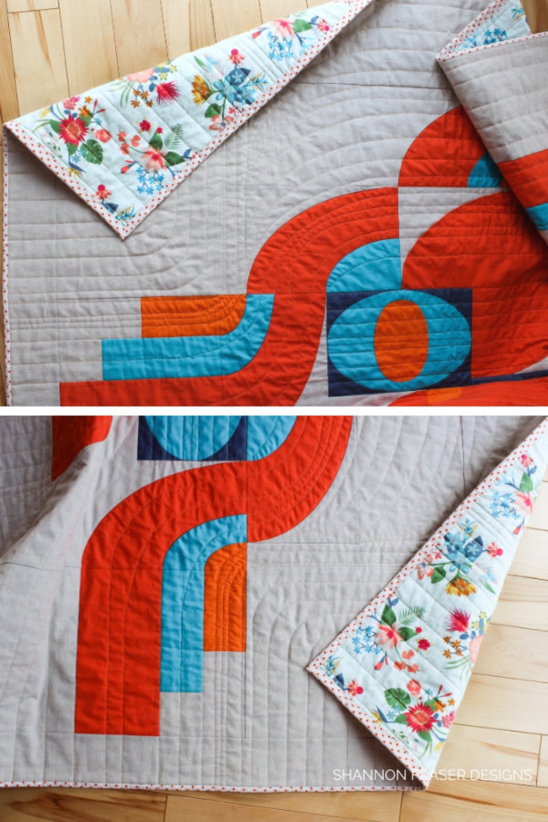 Cloud Surfing | Modern Curves Quilt Pattern - Etsy
