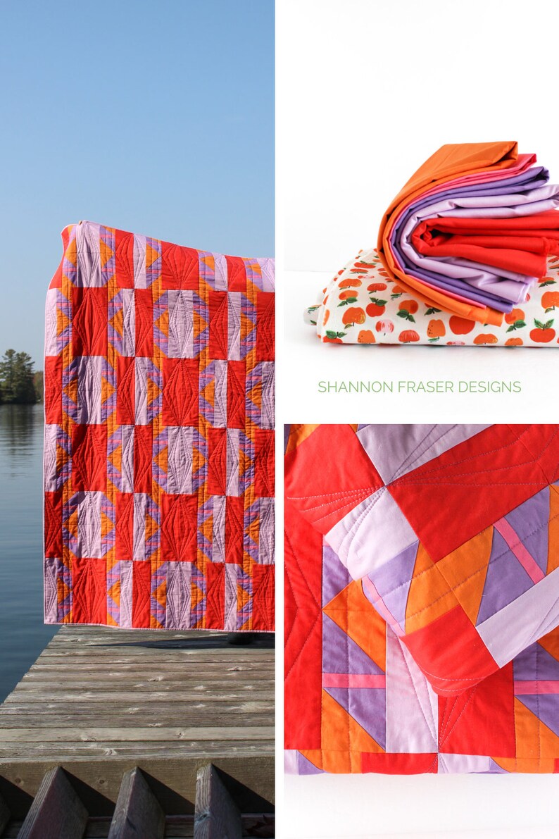 Shattered Star Quilt Pattern: Modern Beginner Design (PDF) - Etsy