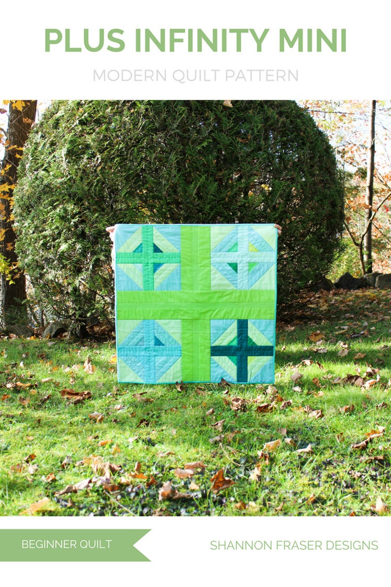 Plus Infinity Mini Quilt Pattern | Baby Quilt | Wall Hanging ...