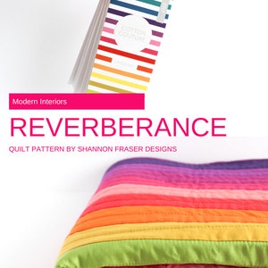 Reverberance Quilt Pattern | Beginners Quilt Pattern | Modern Log Cabin ...