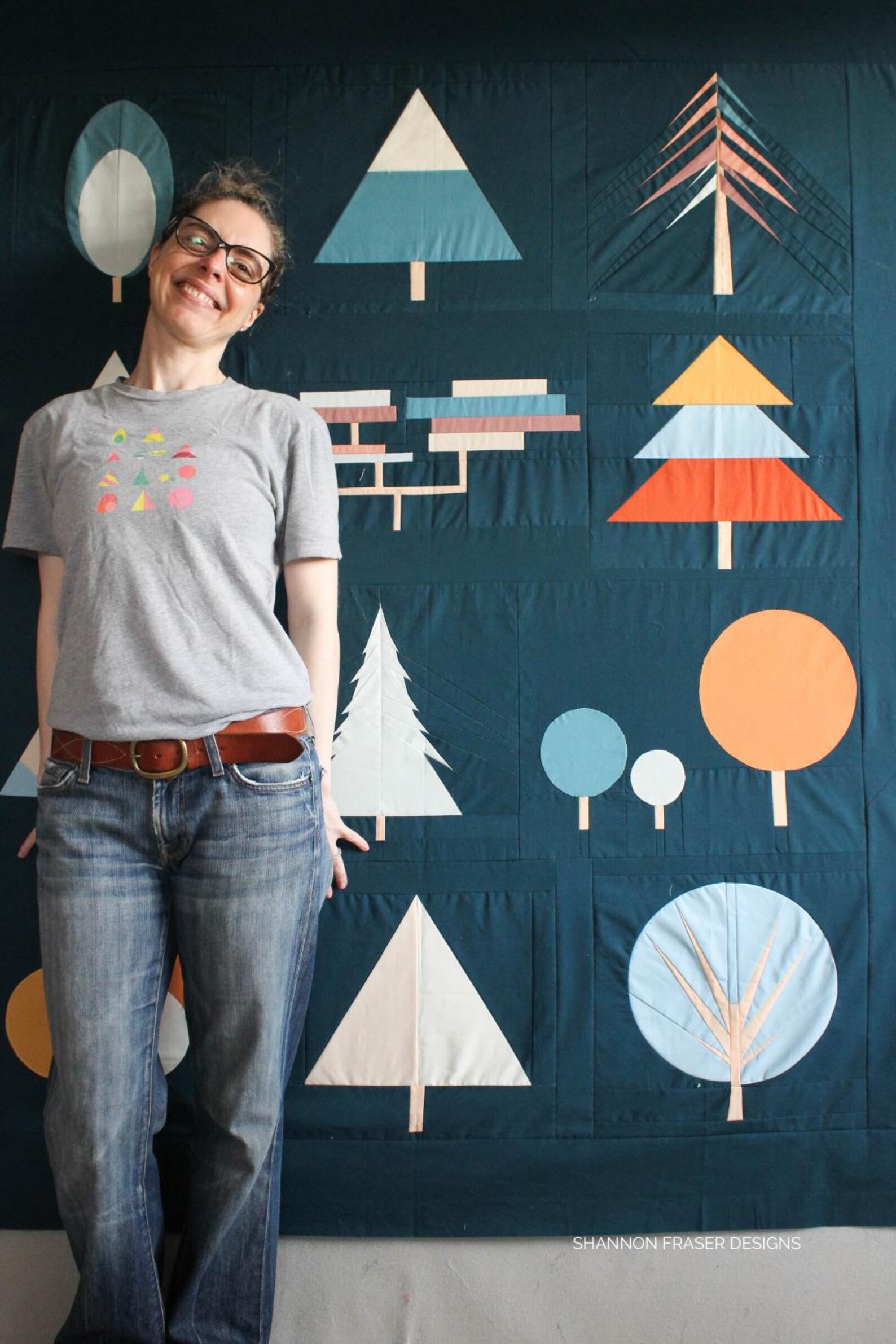 Little Forest Quilt Pattern: Modern Skill Builder (PDF Download) - Etsy