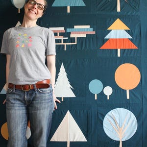 Little Forest Quilt Pattern: Modern Skill Builder (PDF Download) - Etsy