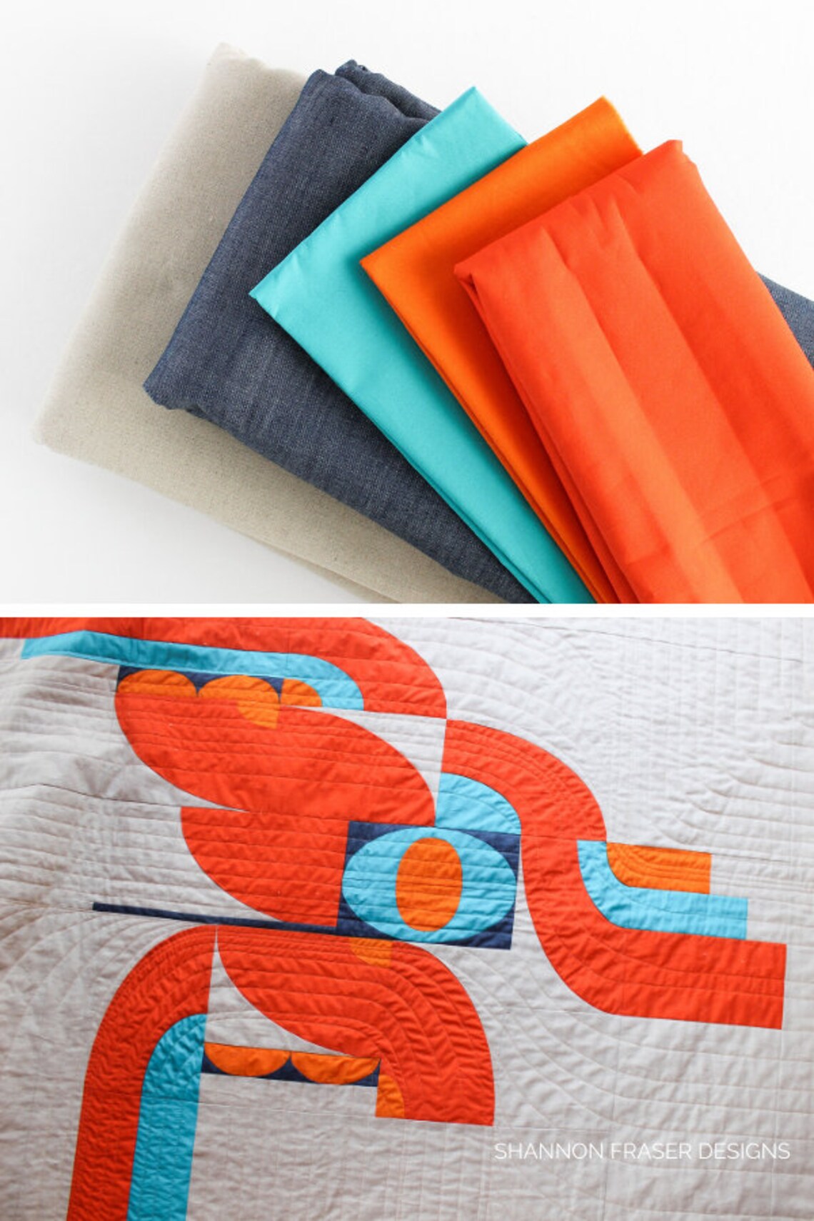 Cloud Surfing Modern Curves Quilt Pattern - Etsy