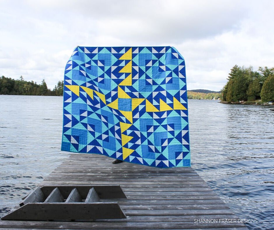 Double Windmill Quilt Pattern Modern Beginner Friendly Quilt - Etsy