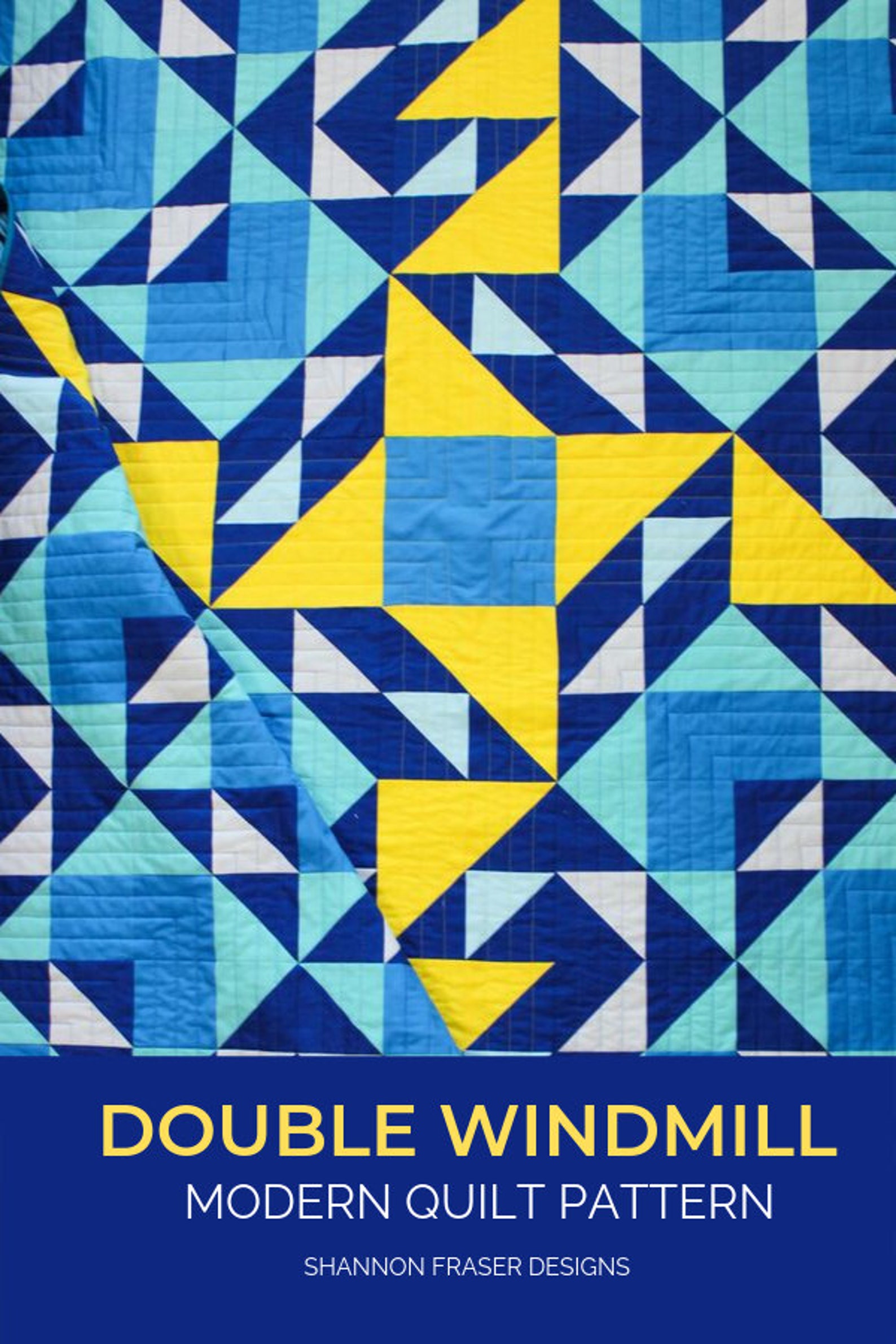 Double Windmill Quilt Pattern Modern Beginner Friendly Quilt - Etsy