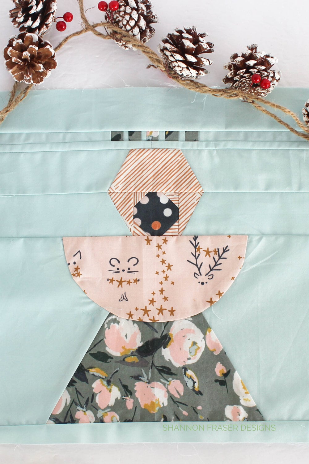 Christmas Angel Quilt Block Pattern: Modern Holiday Design (PDF Pattern ...