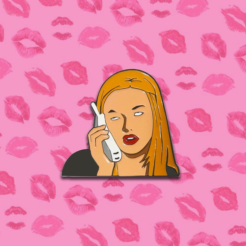 Karen From Mean Girls Eyeroll Enamel Pin By Badge Etsy