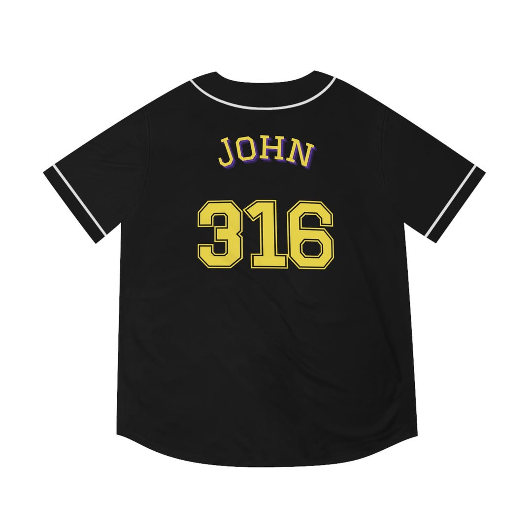 Christian Baseball Jersey, John 3:16, Team Jesus, Religious Sports Tee ...