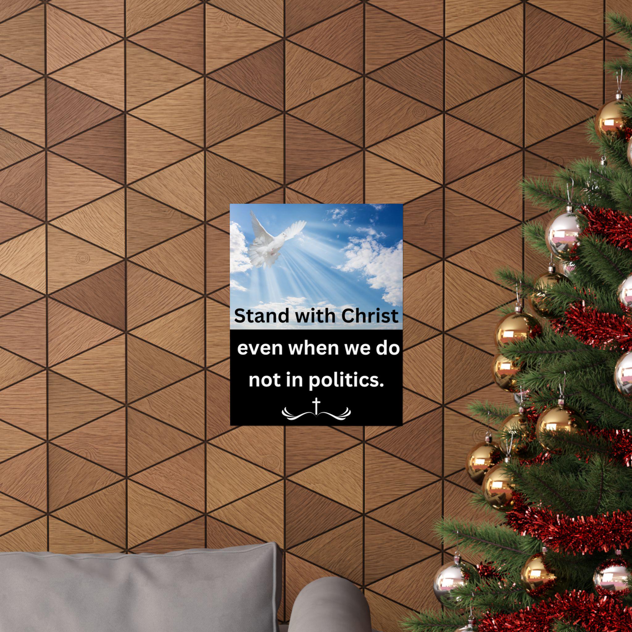 Christian 'stand With Christ' Poster: Inspirational Faith Wall Art - Etsy