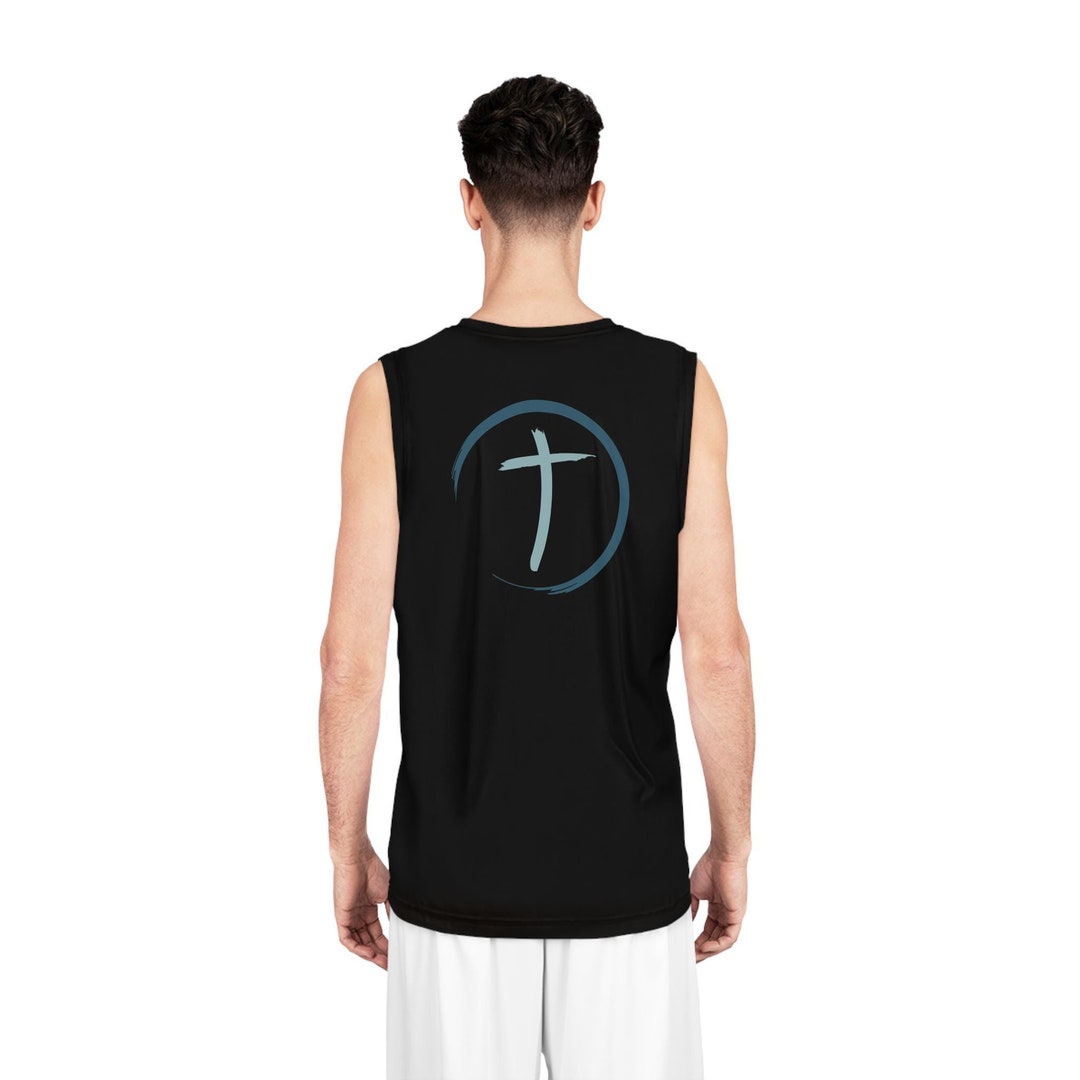 Christian Basketball Jersey: Cross Circle Sleeveless Sports Shirt - Etsy