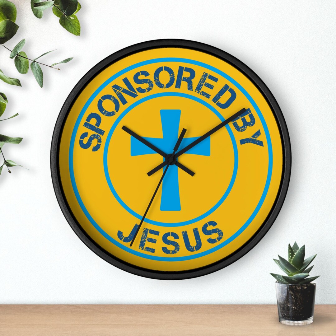 Sponsored by Jesus Wall Clock, Christian Home Decor, Religious Gift ...