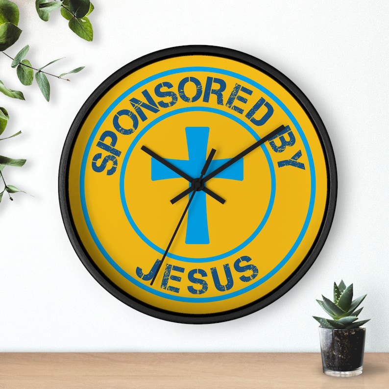 Sponsored by Jesus Wall Clock, Christian Home Decor, Religious Gift ...
