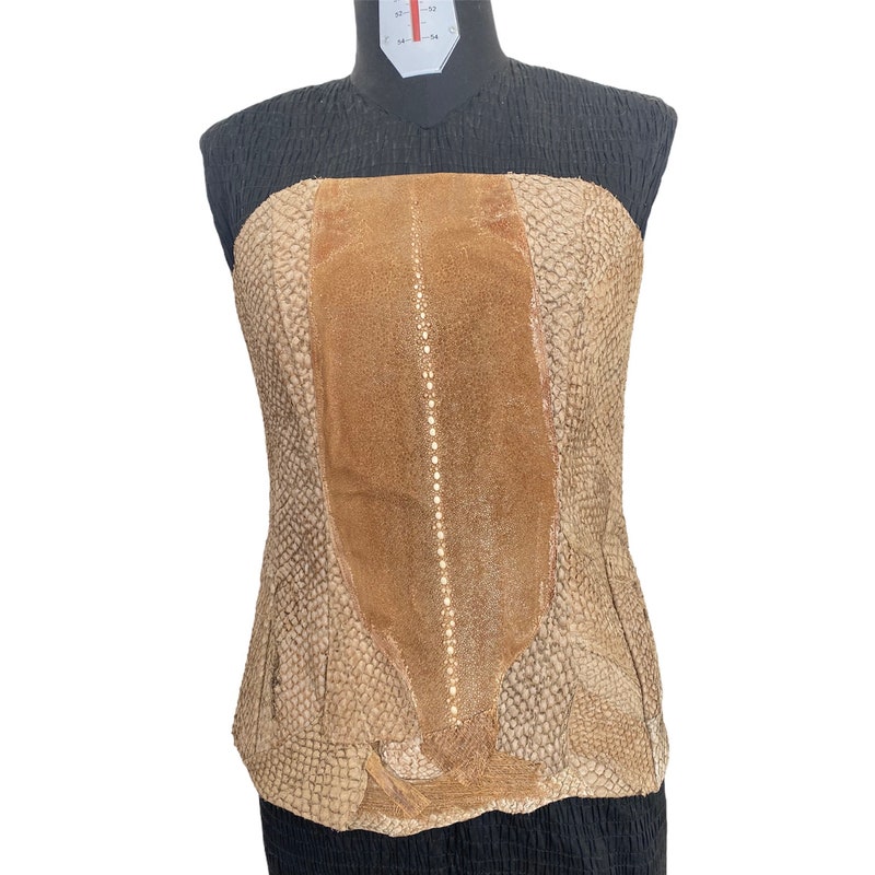 Leather Bustier - Etsy