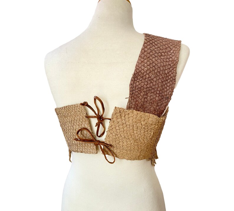 Exotic Fish Leather Top, Summer Wild Style Top - Etsy