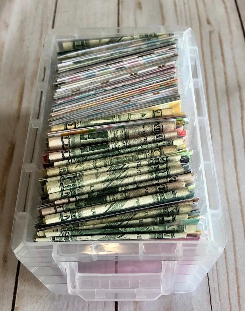 100 Envelope Challenge Box and Laminated Cash Envelopes Challenge ...