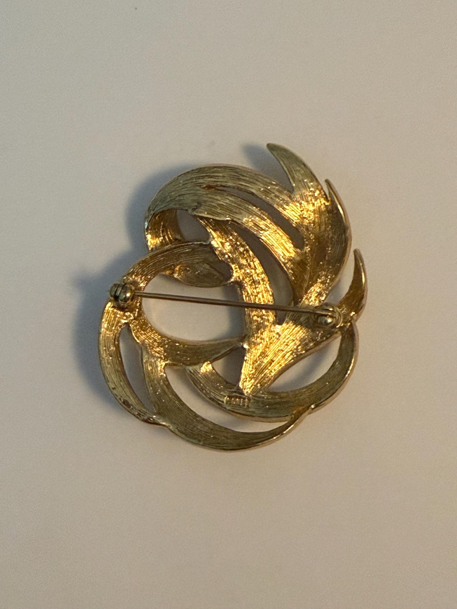 Leaf Design in Textured Gold Tone Brooch by Monet 2 Inches in Length - Etsy