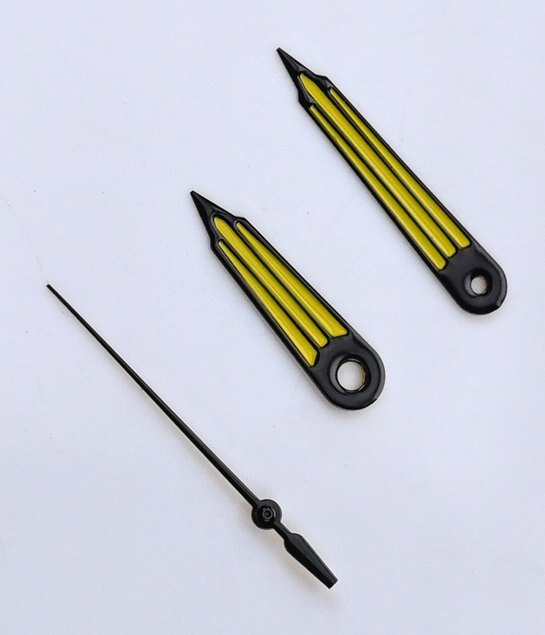 Yellow Black Colour Quartz Watch Hands Set 120/70/17 ETA Fit 2035 ...