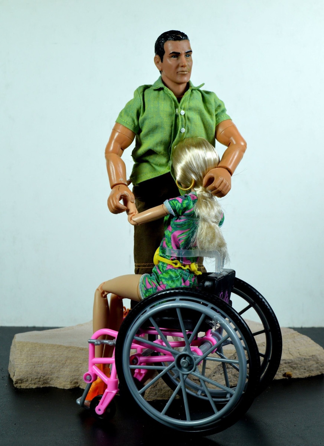 Rock Me, Mature Barbie Art Prints, Barbie Wheelchair, Barbie World, - Etsy