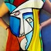 Picasso Dress: Modern Art Cubism Print, Wearable Fashion - Etsy