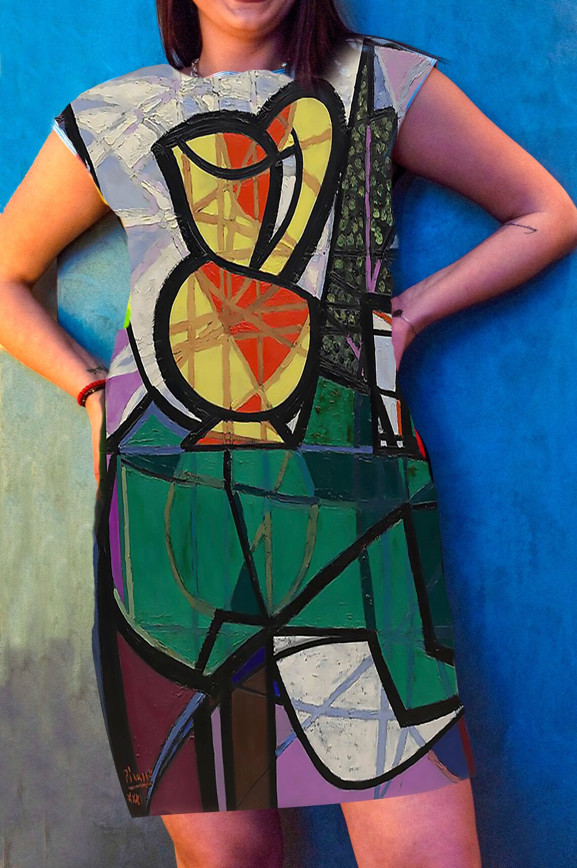 Picasso Art Print Dress: Modern Cubism Fashion Clothing - Etsy