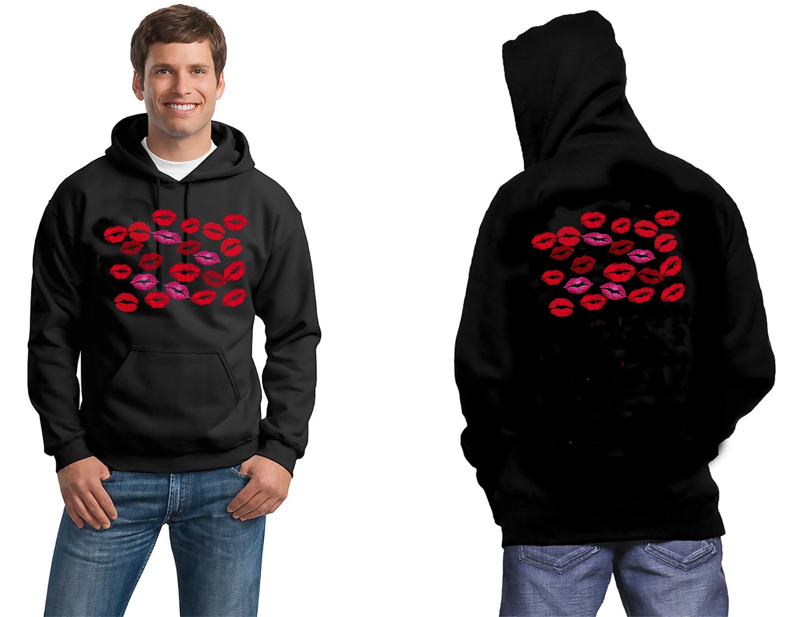 Kisses Hoodie, the Boyfriend Kiss, Lipstick Kisses, Girlfriend Hoodie ...