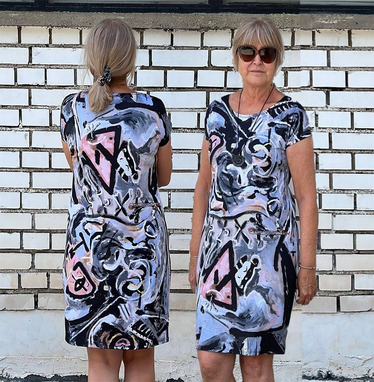 Dress With Print Jackson Pollock , Art Dress, Summer Dress, T Shirt ...