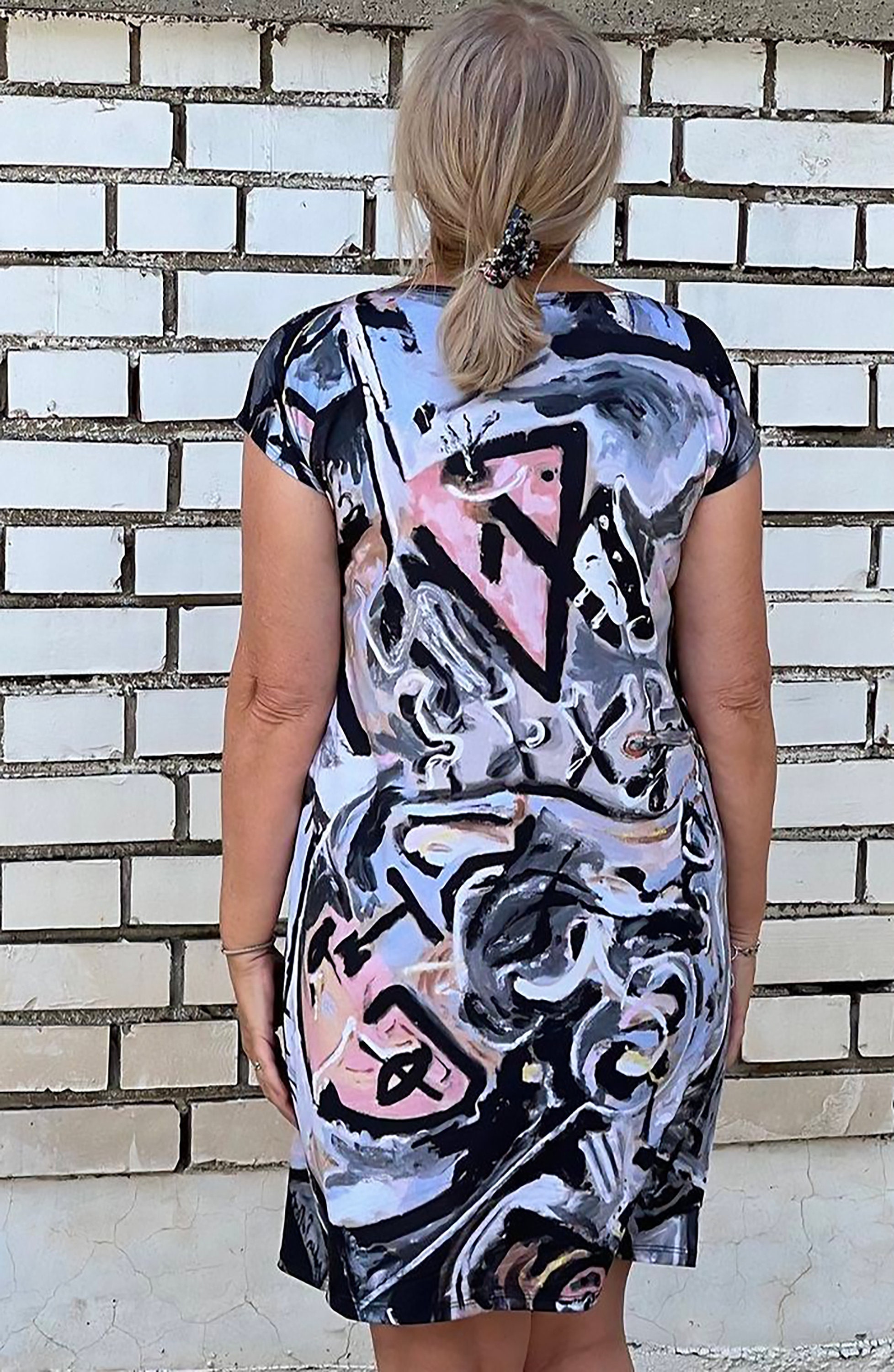 Dress With Print Jackson Pollock , Art Dress, Summer Dress, T Shirt ...