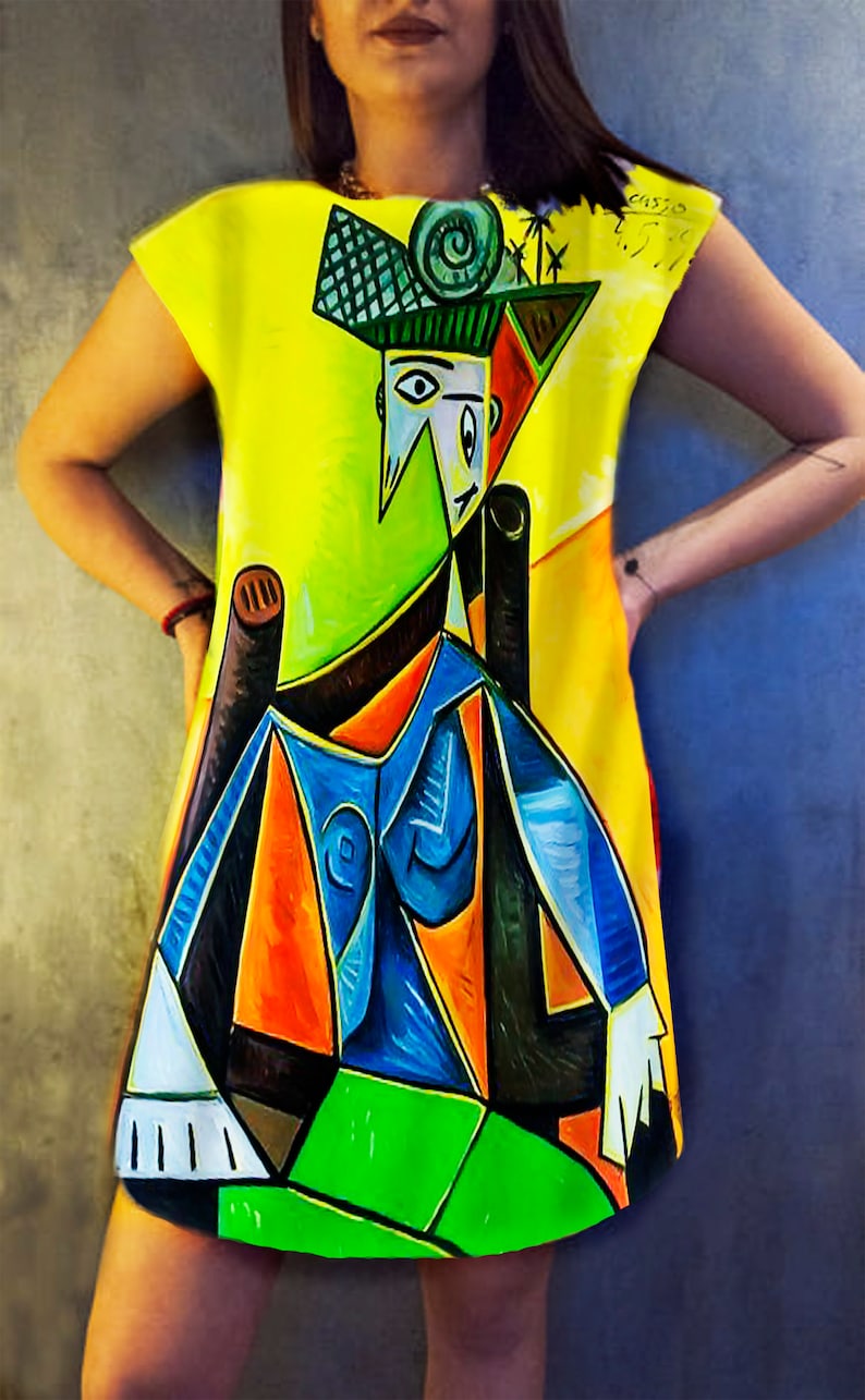 Picasso Dress: Cubism Art Print, Modern Gothic Clothing - Etsy