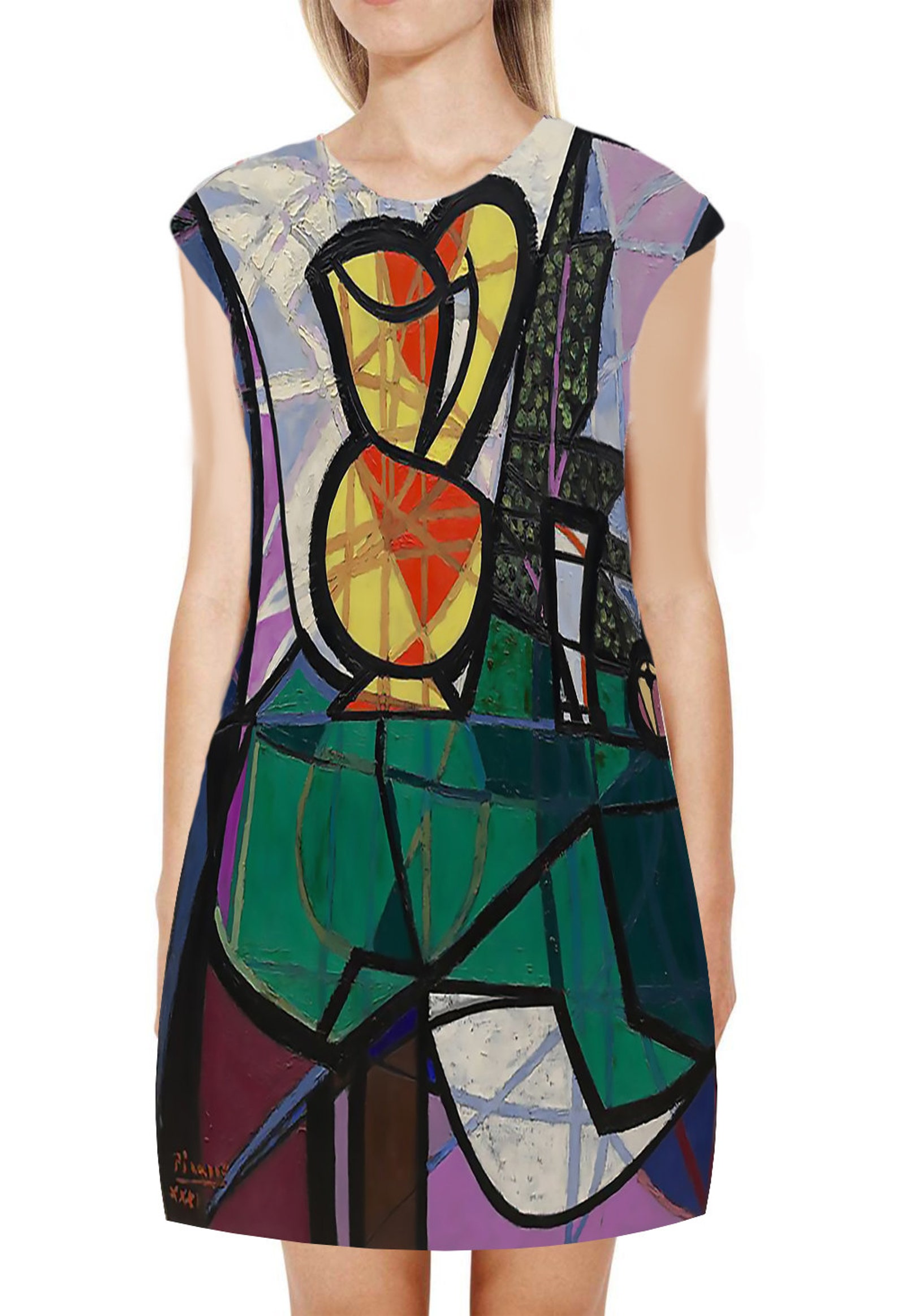 Picasso Art Print Dress: Modern Cubism Fashion Clothing - Etsy