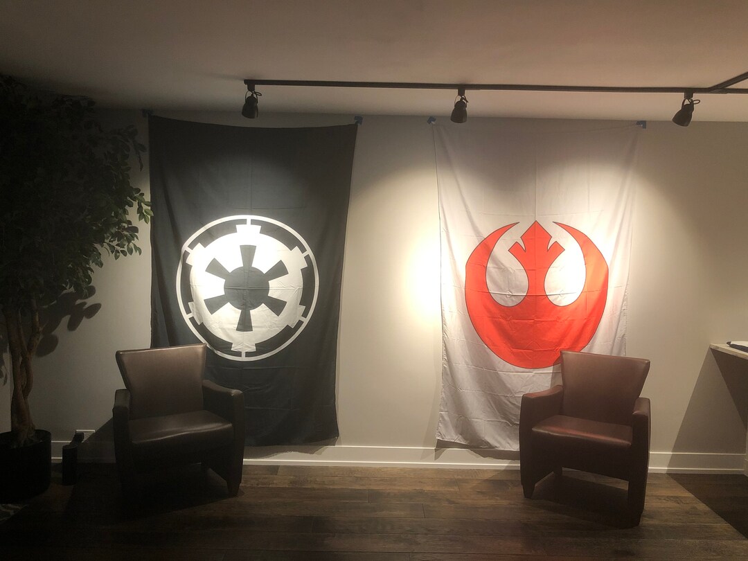 Star Wars Banners (imperial/rebel/jedi) Gaming Room / Man Cave - Etsy