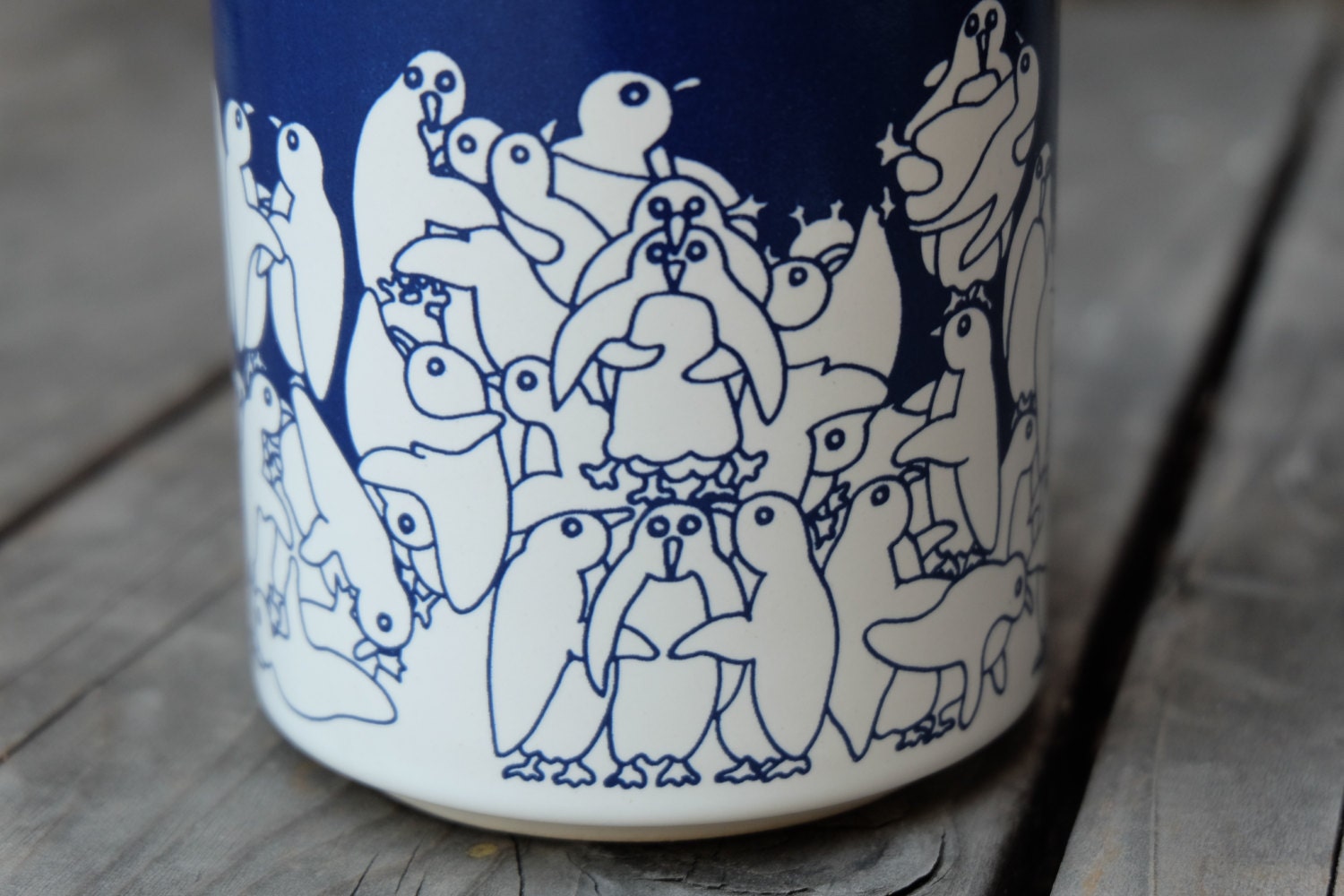 Taylor & Ng Penguin Mug, Animates Series "blue Nitetime" 1979 - Etsy