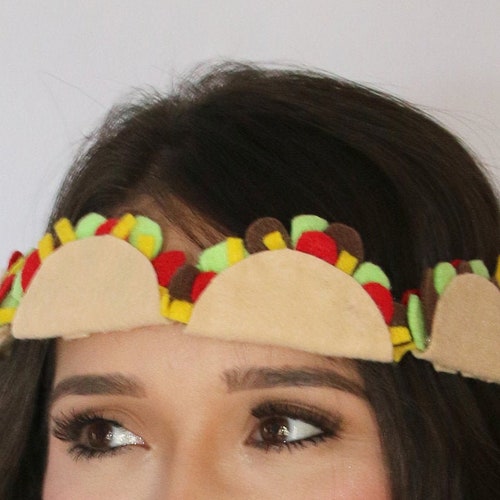 Taco Crown Taco Headband Sombrero Cinco De Mayo Costume - Etsy