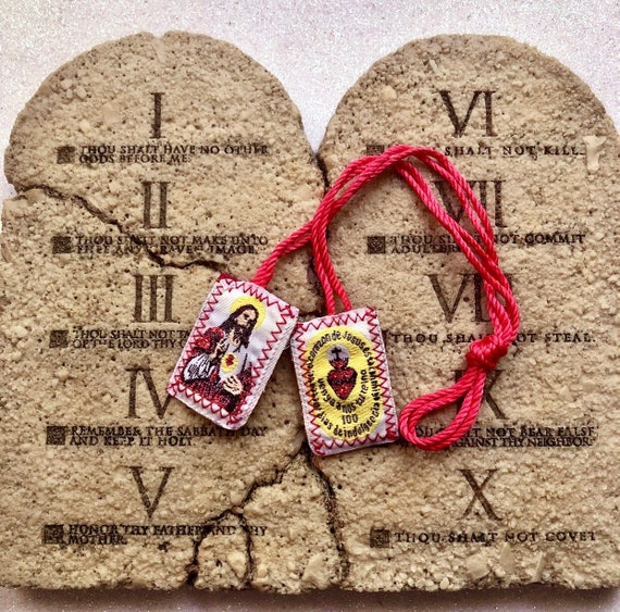 Religious Scapular sacred Heart/jesus Christ Protection | Etsy