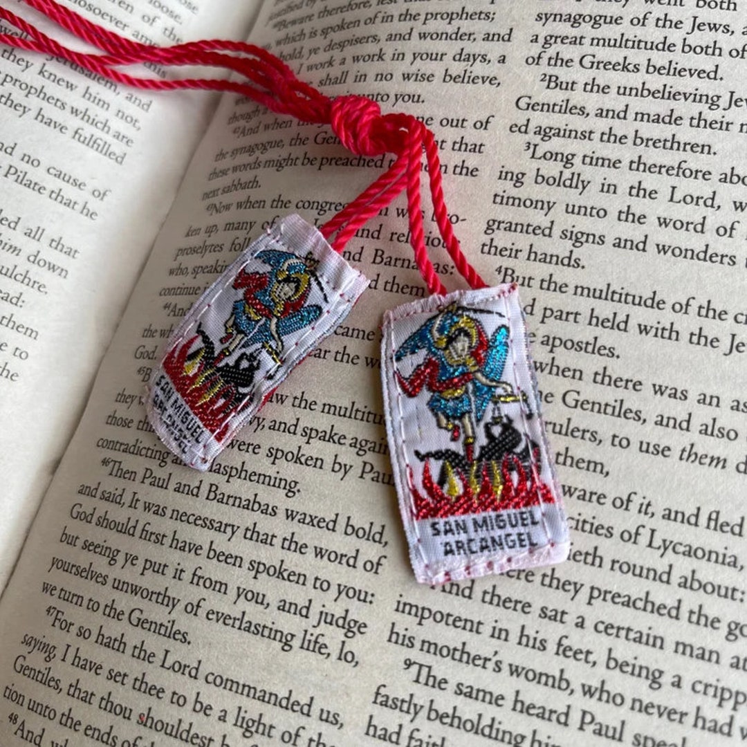 Catholic Scapular Red Scapular Necklace Religious Gift Catholic ...