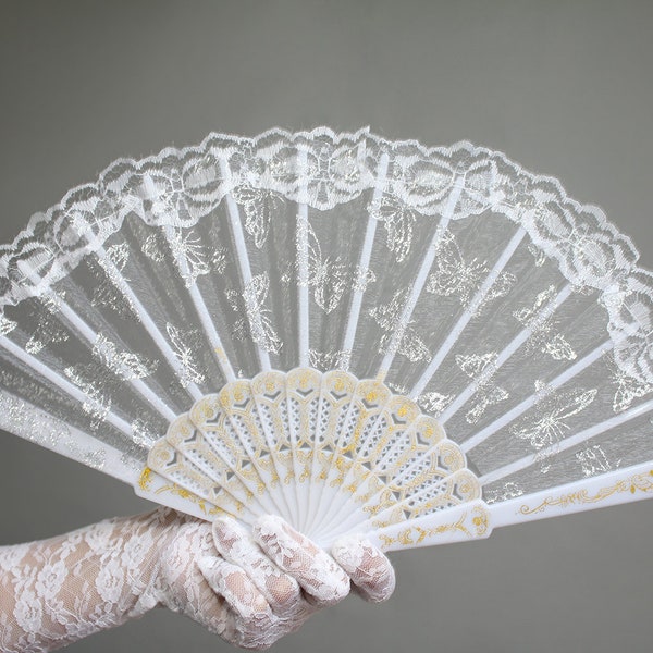 Lace Hand Fan - Etsy