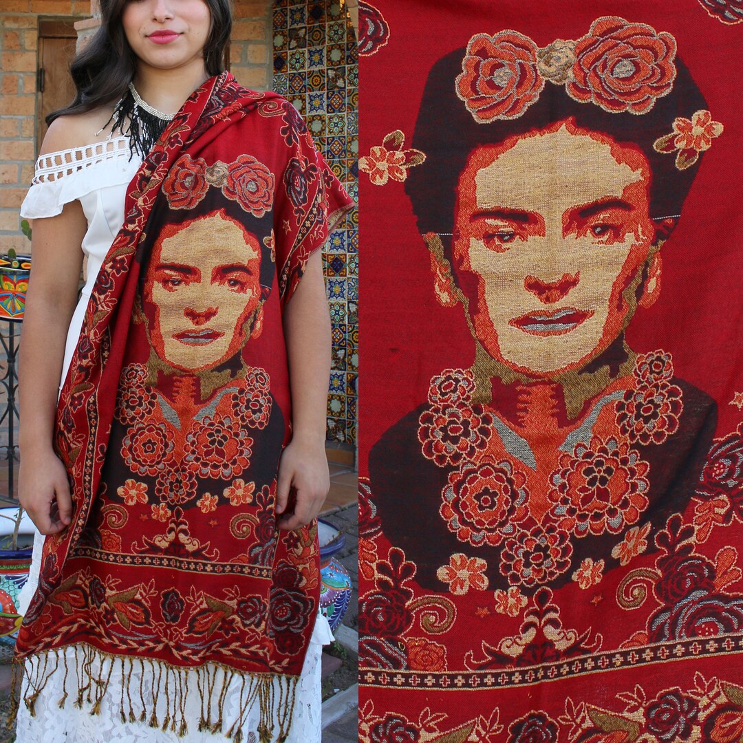 Vintage Frida Shawl Scarf Wrap Soft Oversized Rebozo Wedding - Etsy