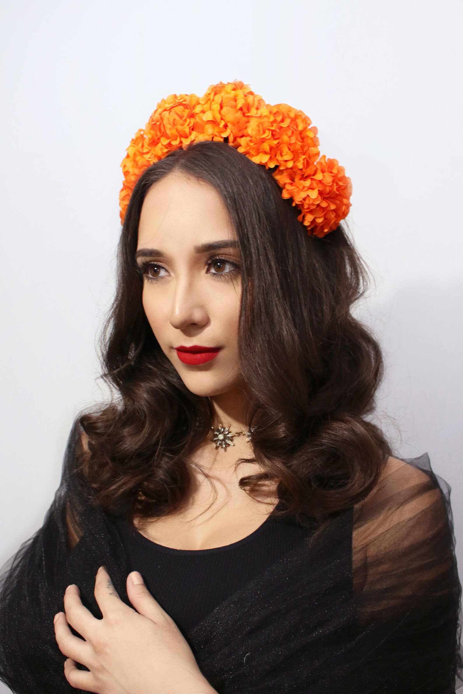 Marigold Flower Crown Cinco De Mayo Costume Child Mexican - Etsy