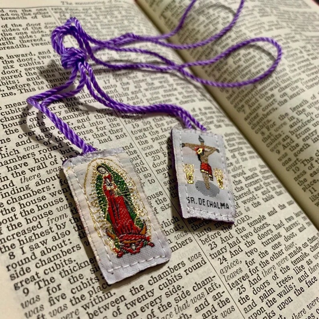 Catholic Scapular Red Scapular Necklace Religious Gift Catholic ...