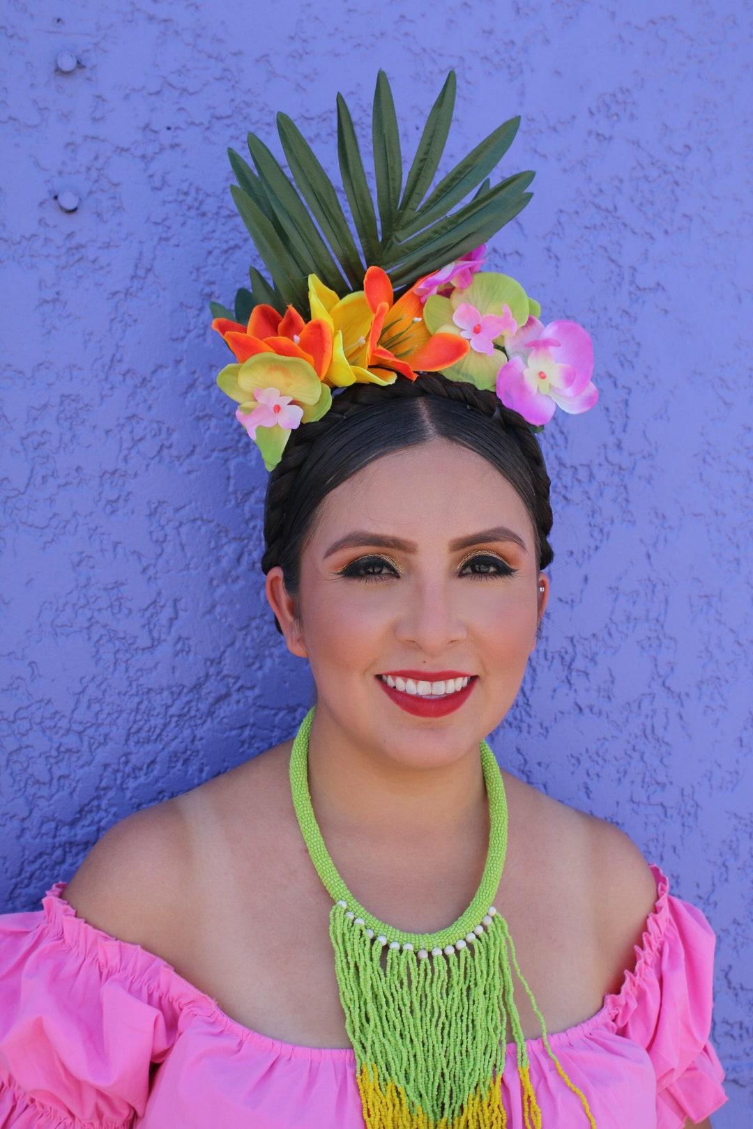 Luau Tropical Hawaiian Crown Birthday Girl Birthday Party Crown ...
