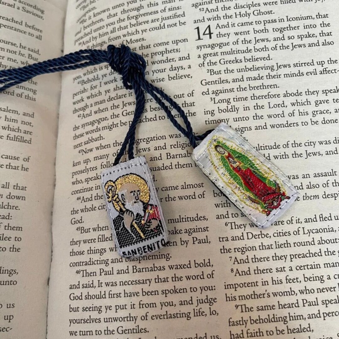 Catholic Scapular Red Scapular Necklace Religious Gift Catholic ...