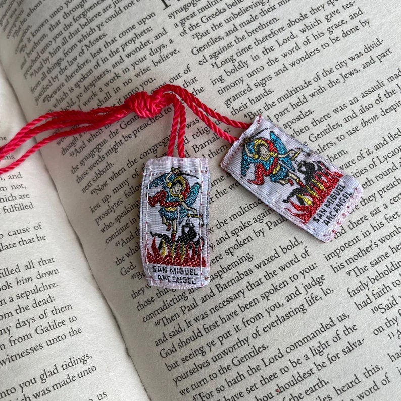 Catholic Scapular Red Scapular Necklace Religious Gift Catholic ...