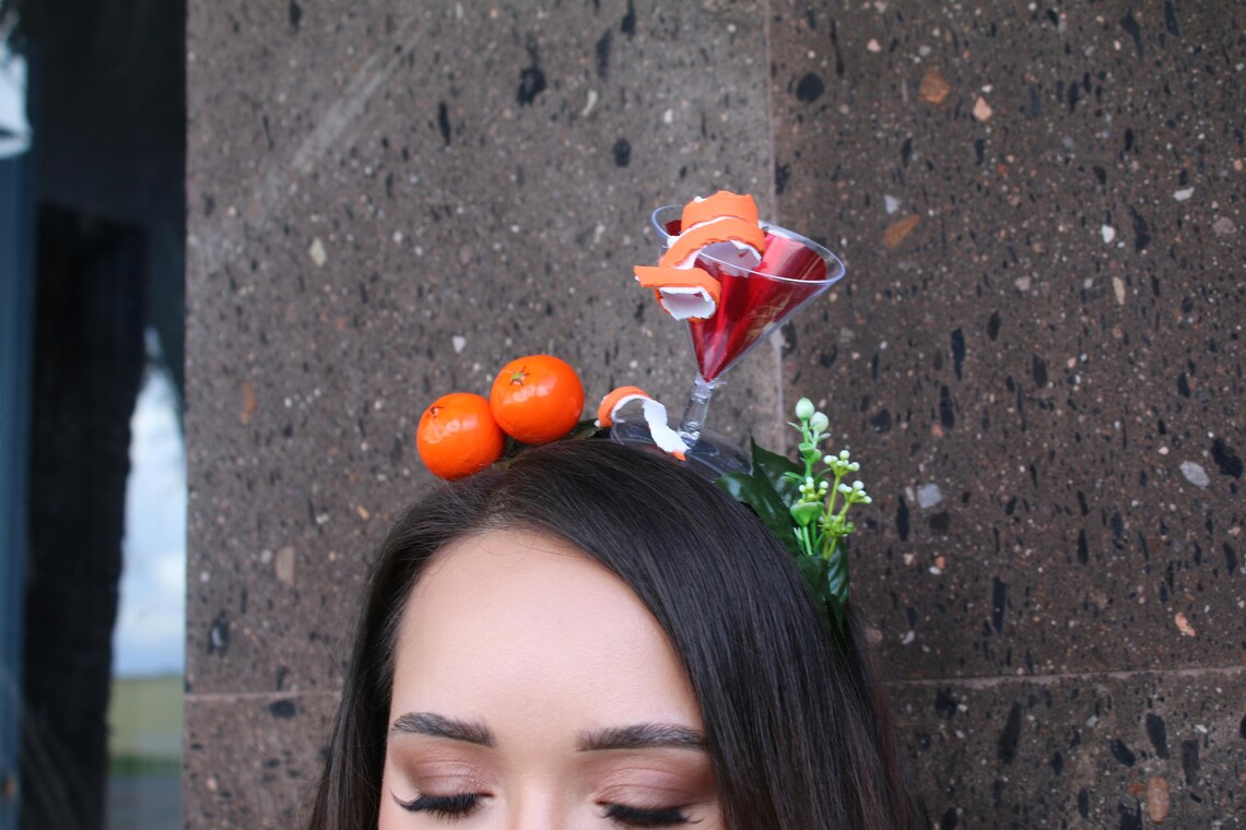 Cosmo Martini Headpiece Martini Costume Girl Birthday Party Crown Party ...
