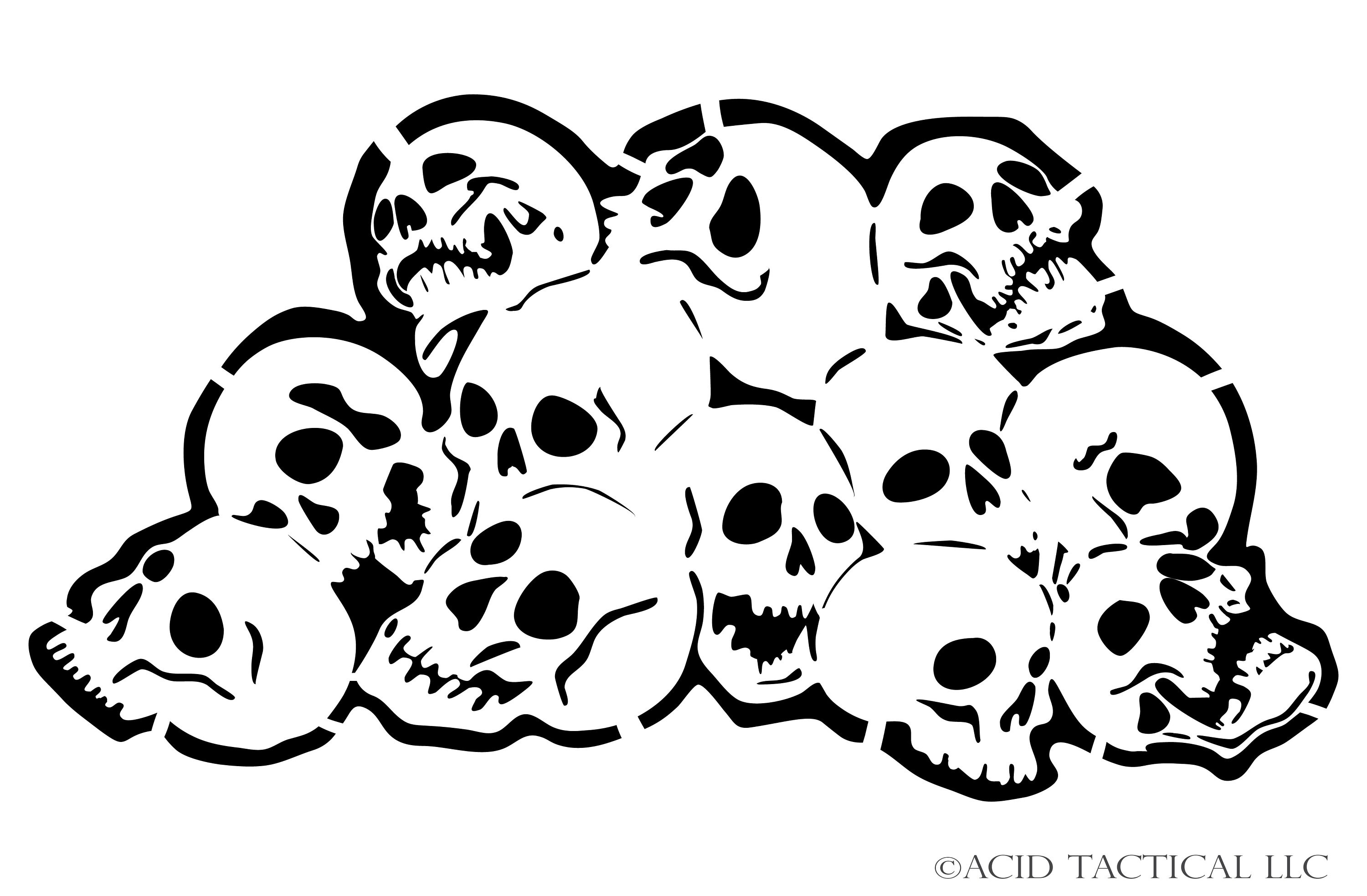 14 Mylar Skull Spray Painting Stencils RC Model Gun | Etsy