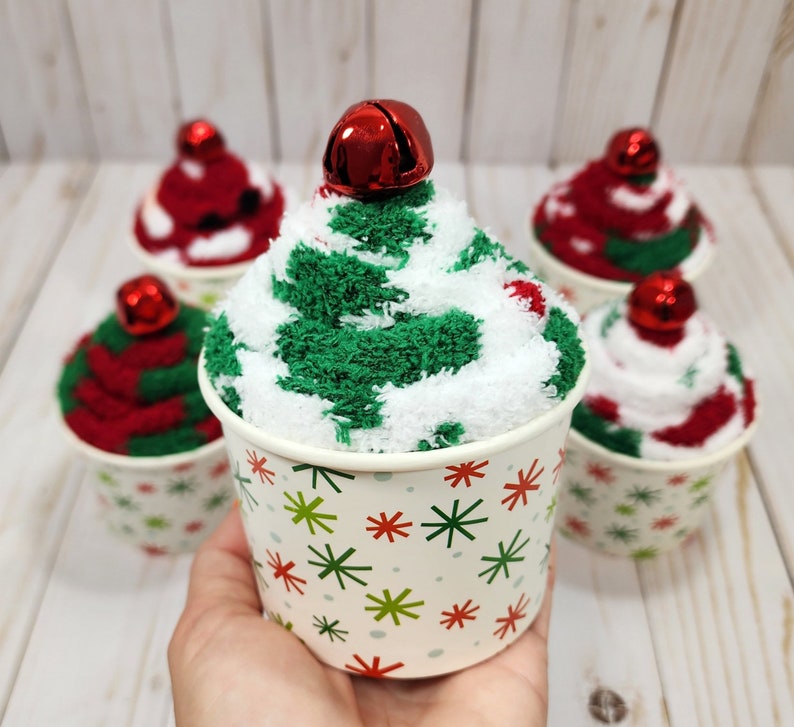 Sock Cupcake Christmas Fuzzy Sock Christmas Stocking - Etsy