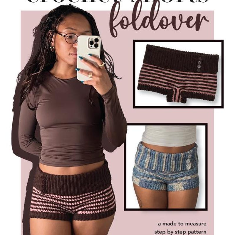 Crochet Shorts Low Rise - Etsy